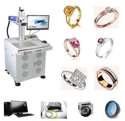 China Sterling Silver Fiber Laser Engraving Machine 18K 24K Jewelry Gold For Metal supplier