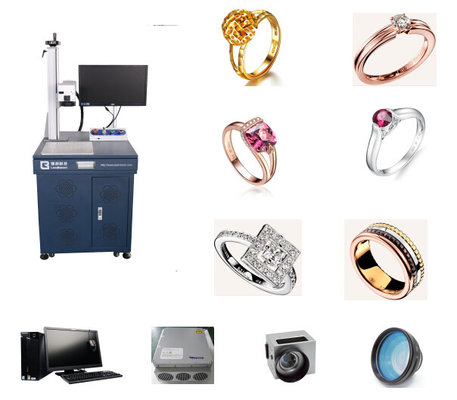 China Jewelry Cat Tag Fiber Laser Engraving Machine For Gold Silver Bracelet supplier