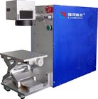 Portable Fiber Laser Marking Machine For steel , ring laser engraving machine with rotary